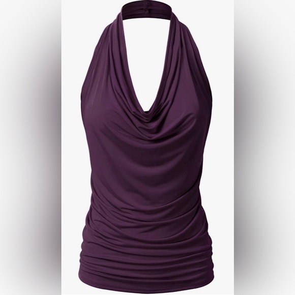 eimin | Tops | Xl Purple Xxl Pink Backless And Around The Neck So ...